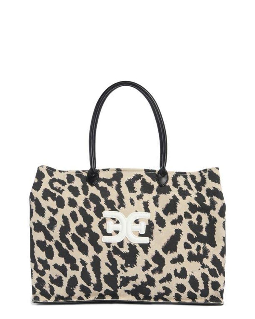 Sam Edelman Cooper Logo Canvas Tote in Metallic | Lyst