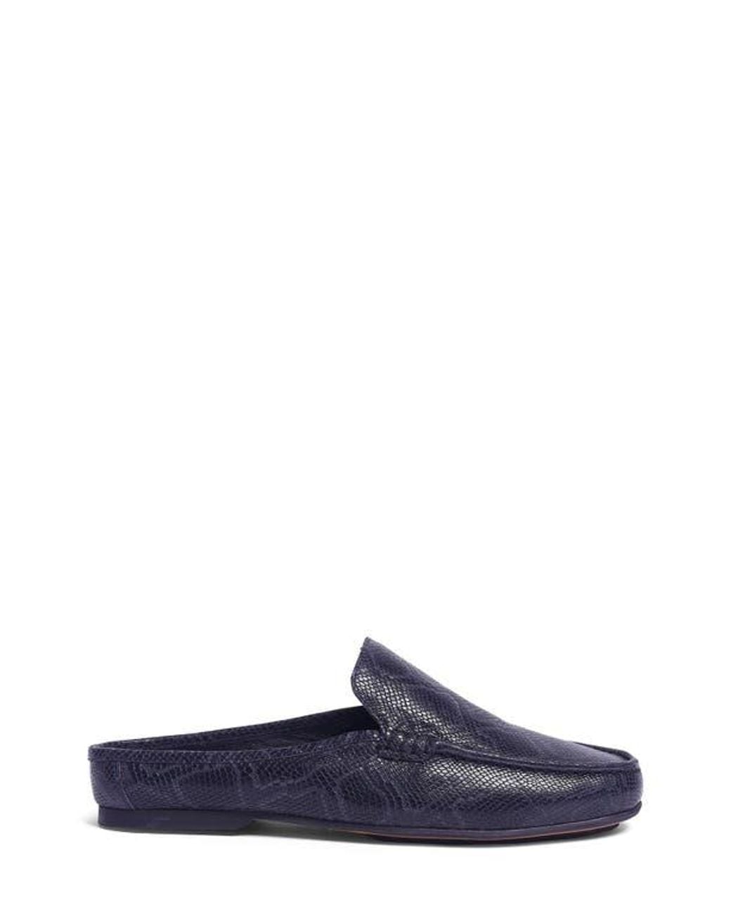 Carlos By Carlos Santana Hector Snake Embossed Leather Mule in Blue for ...