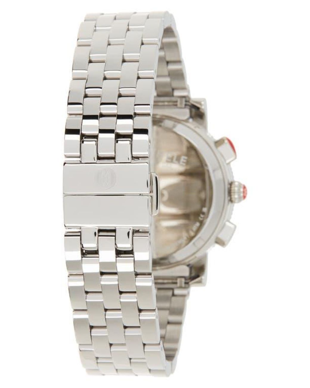 Michele Diamond Bracelet Sport Watch in Gray | Lyst