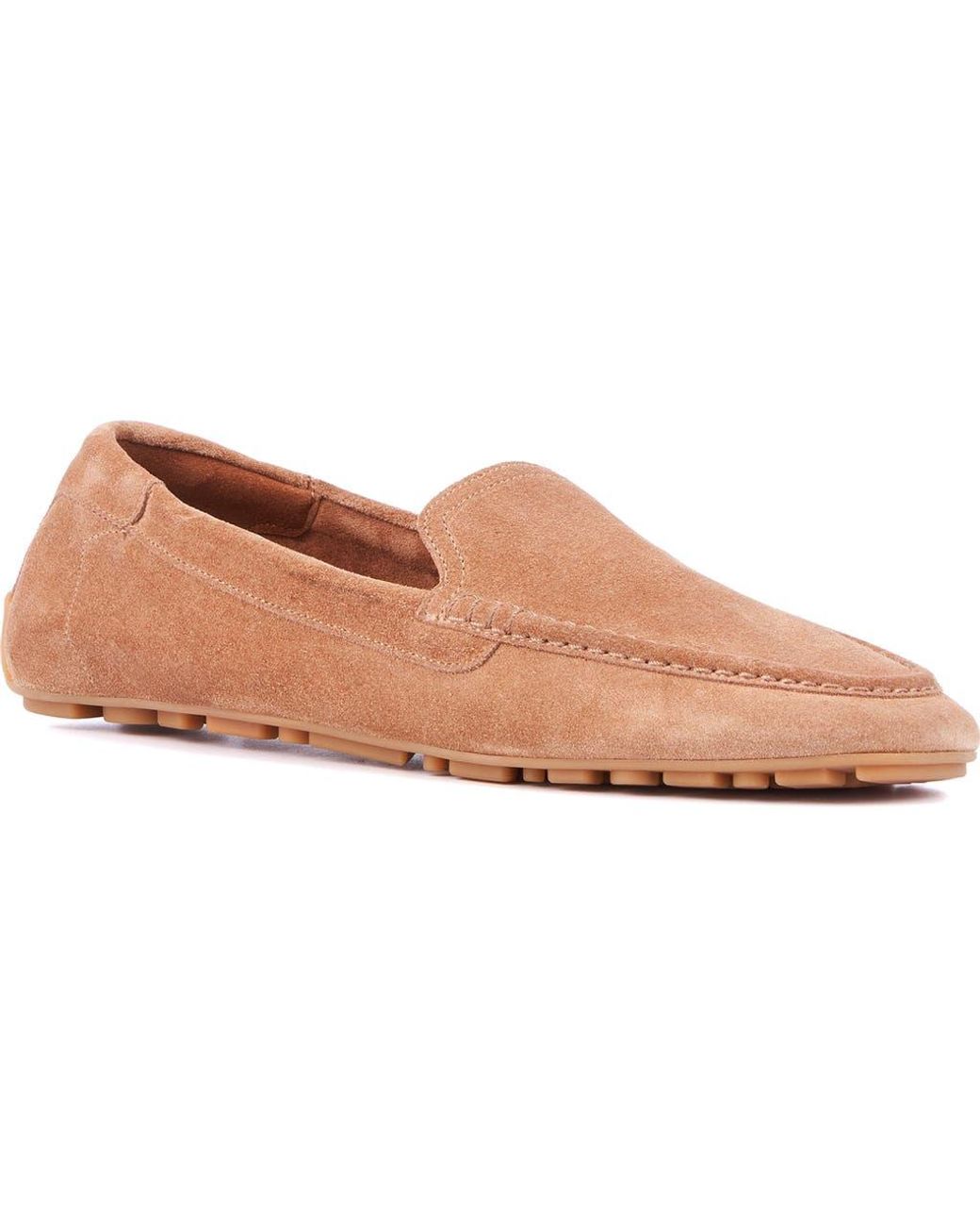 Aquatalia Qaitlin Moc Toe Weatherproof Slip-On Shoe in Pink | Lyst