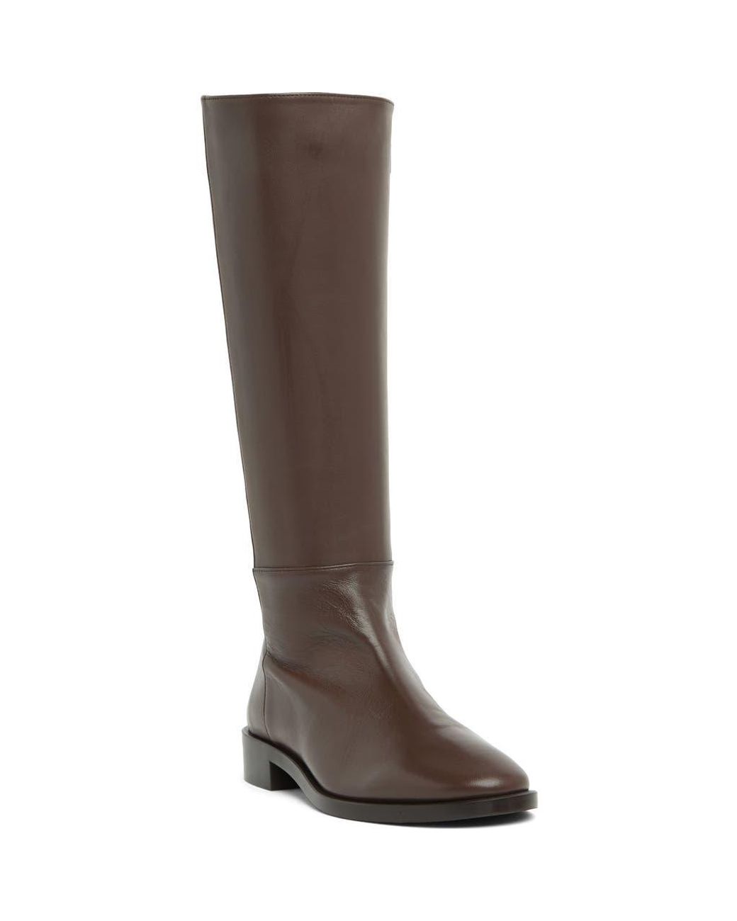 Stuart Weitzman Keelan Zip Leather Boot in Brown | Lyst