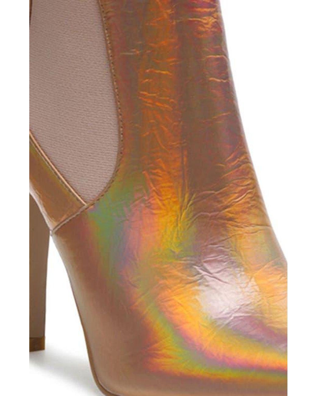 Rag & Co Molina Iridescent Pointed Toe Bootie in Brown | Lyst