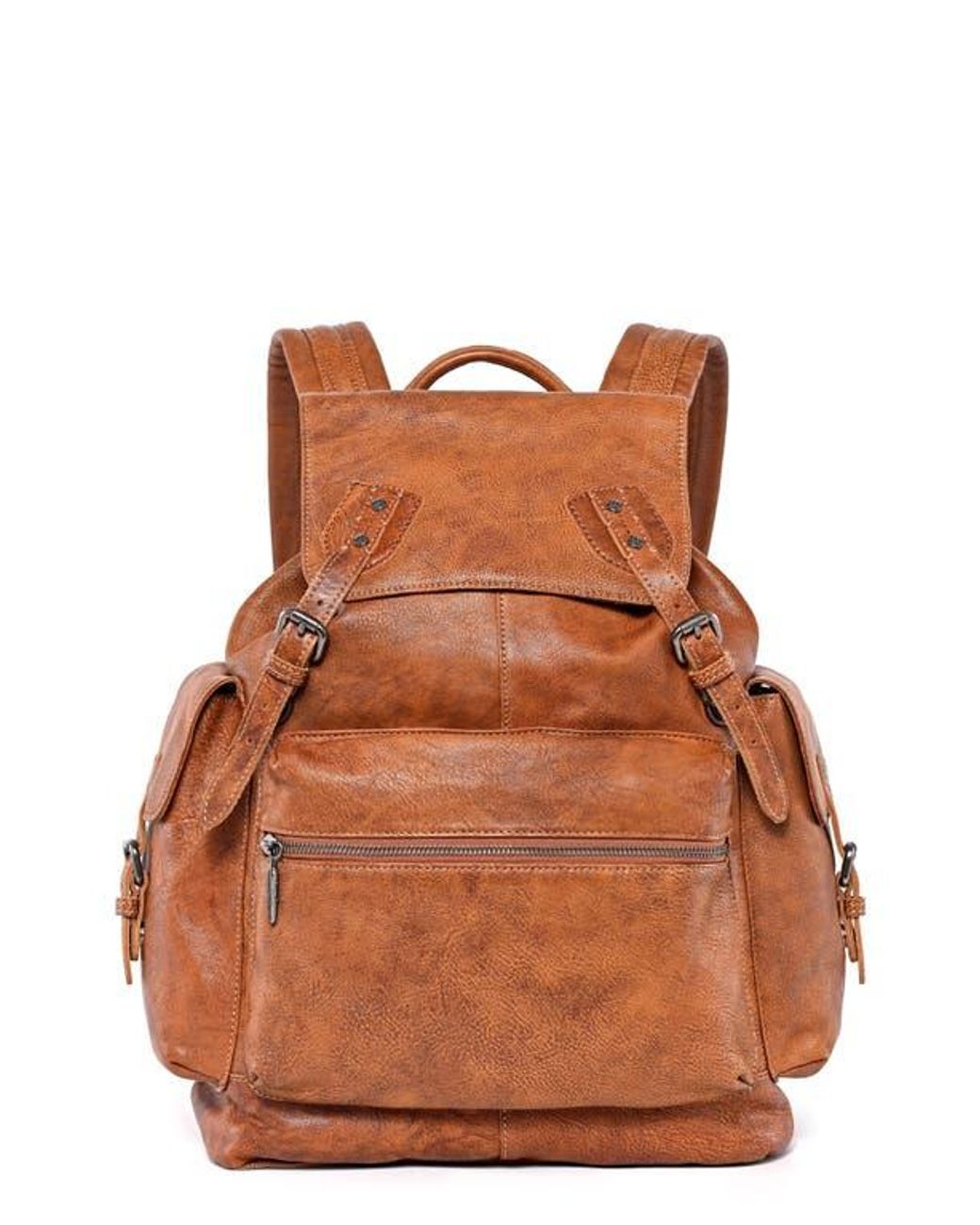 Old Trend Bryan Leather Backpack in Brown | Lyst