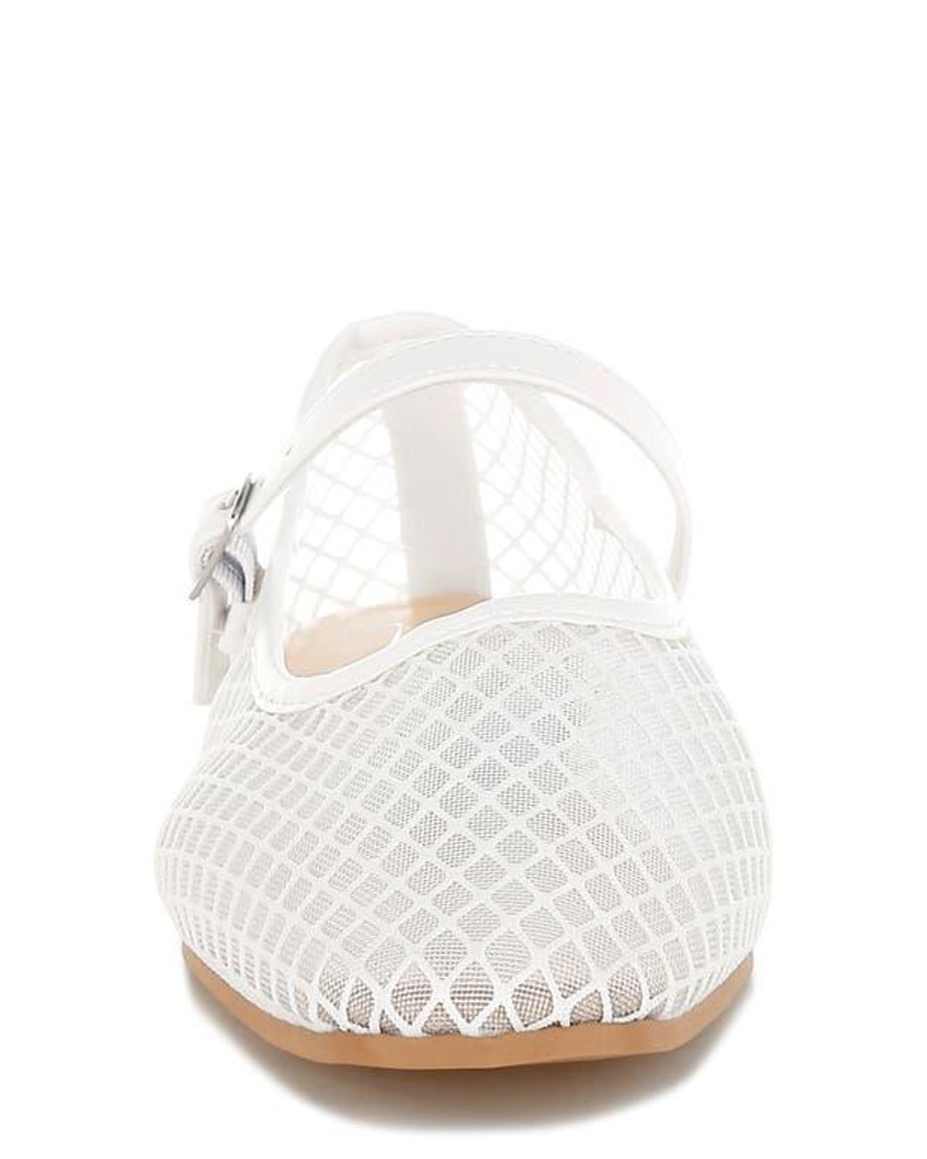 LONDON RAG Averona Mary Jane Flat in White | Lyst