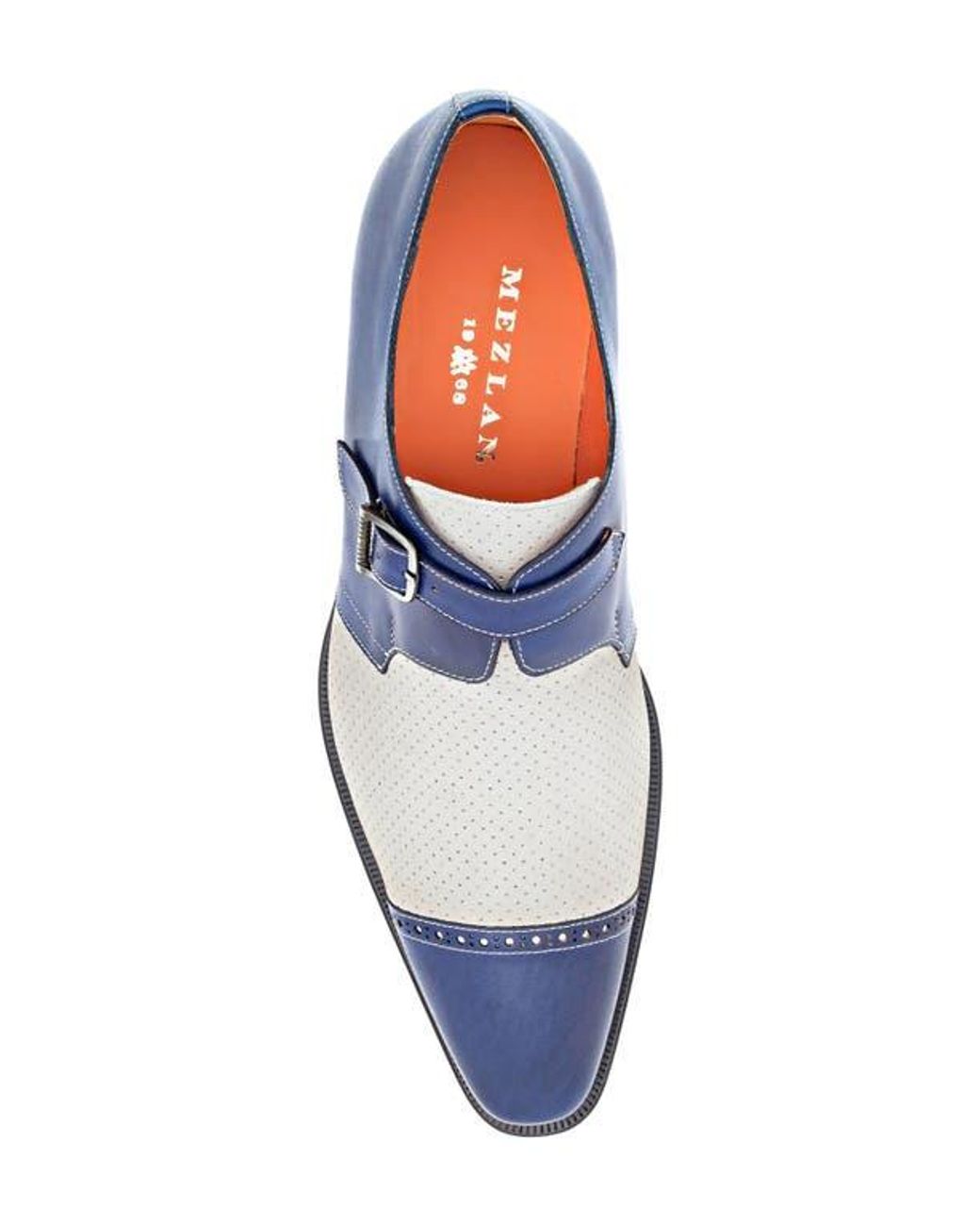 Mezlan Patina Monk Strap Loafer in Blue for Men | Lyst