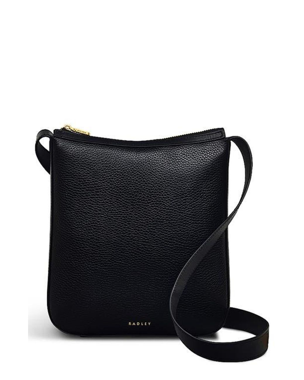 Radley Longford Lane Slim Leather Crossbody Bag in Black | Lyst