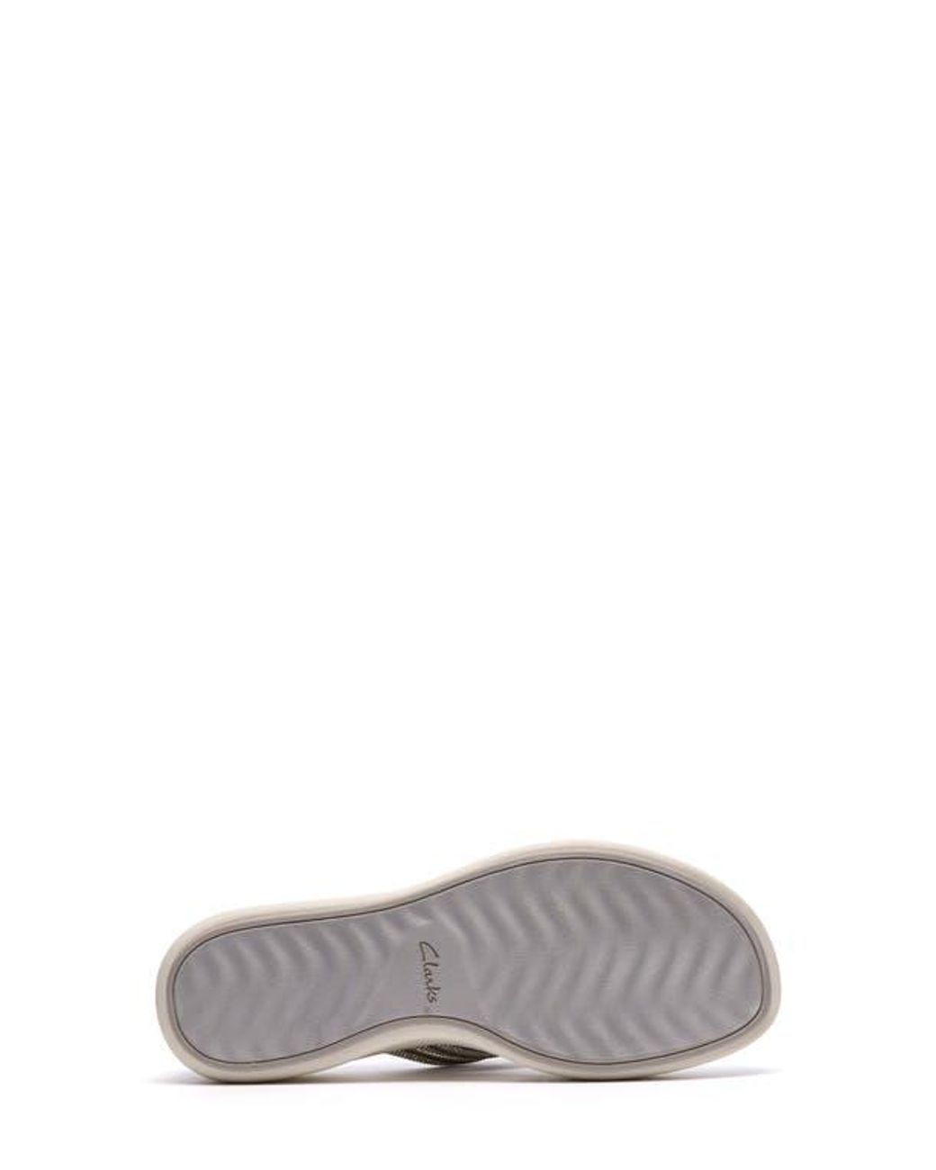 Clarks Drift Gem Wedge Flip Flop in White | Lyst