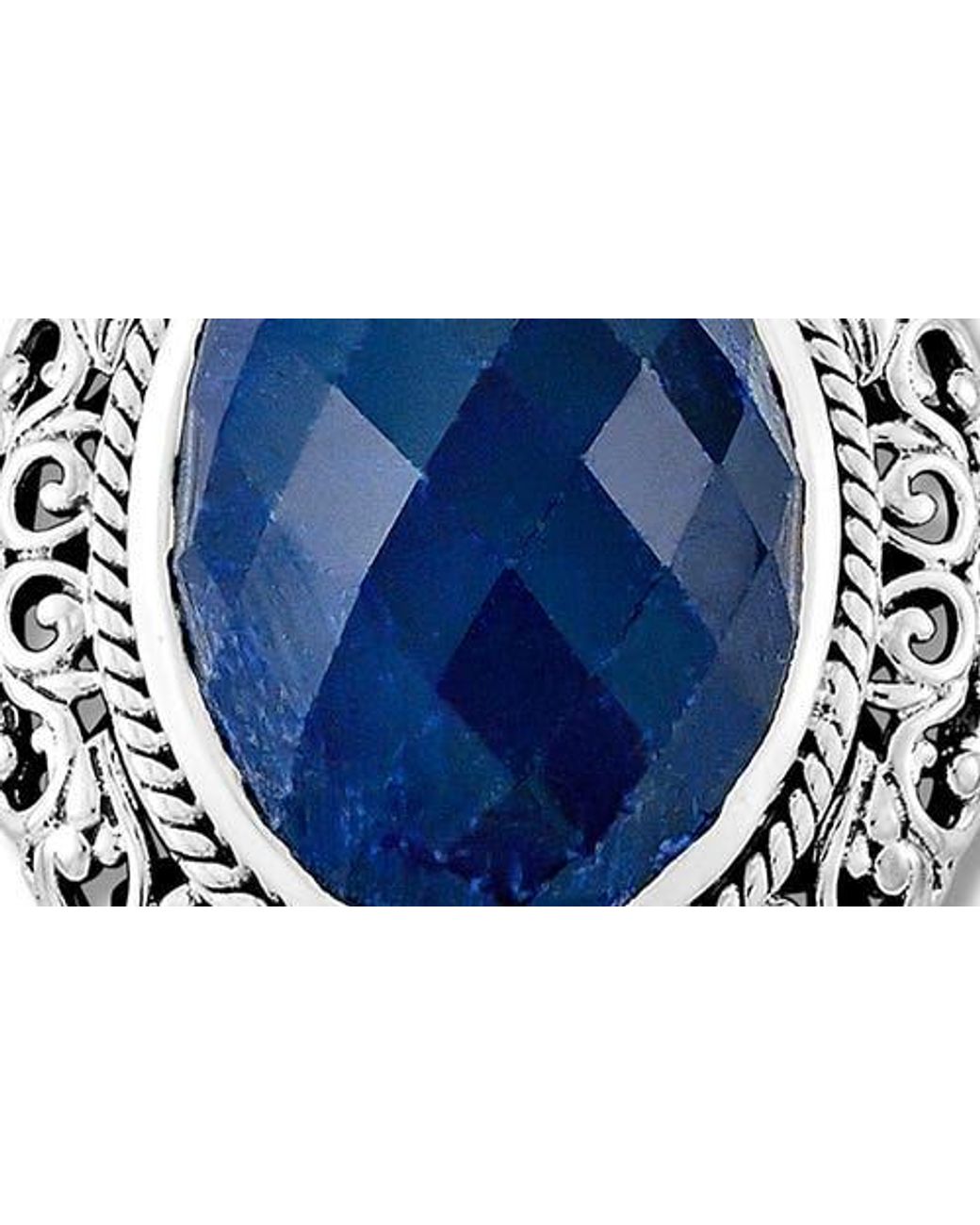 Samuel B. Sterling & 18K Corrundum Pendant in Blue | Lyst