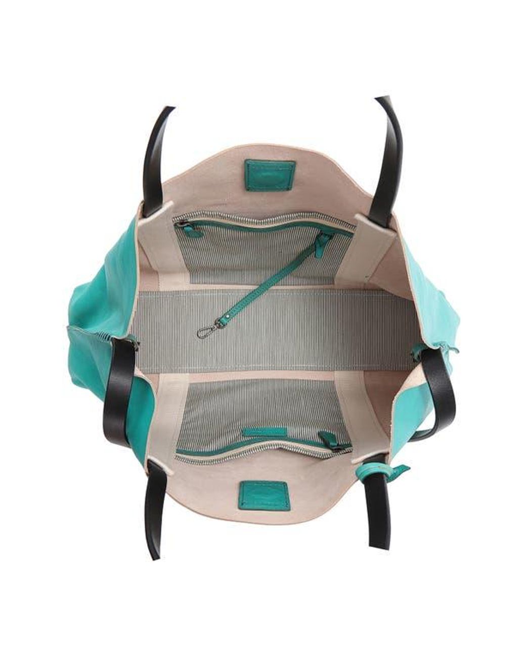 Old Trend Hand-Painted Leather Forest Island Tote in Blue | Lyst