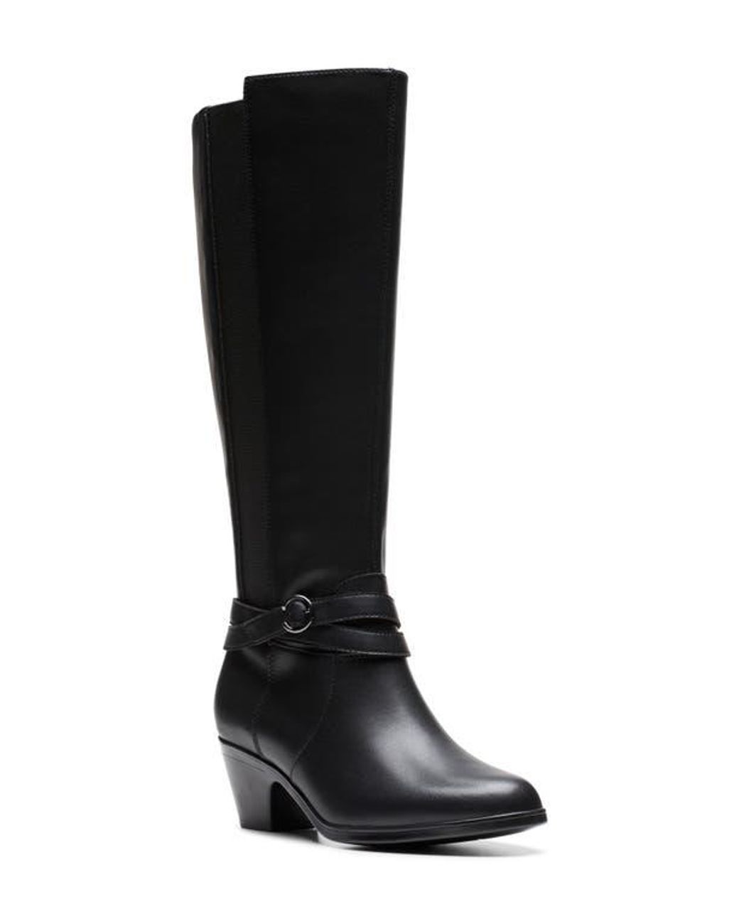 Clarks Emily2 Dream Knee High Boot in Black | Lyst