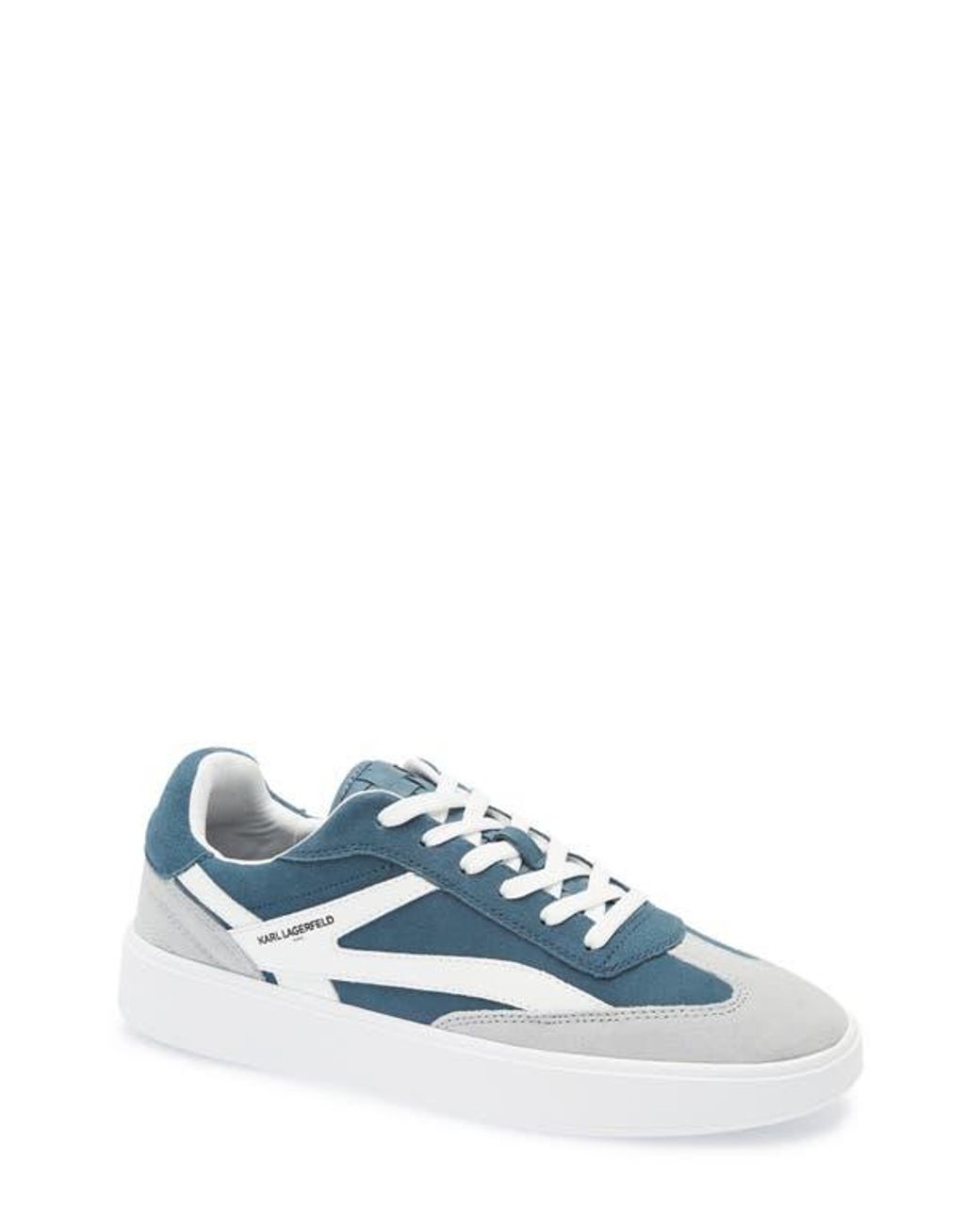 Karl Lagerfeld Suede Side-K Sneaker in Blue for Men | Lyst
