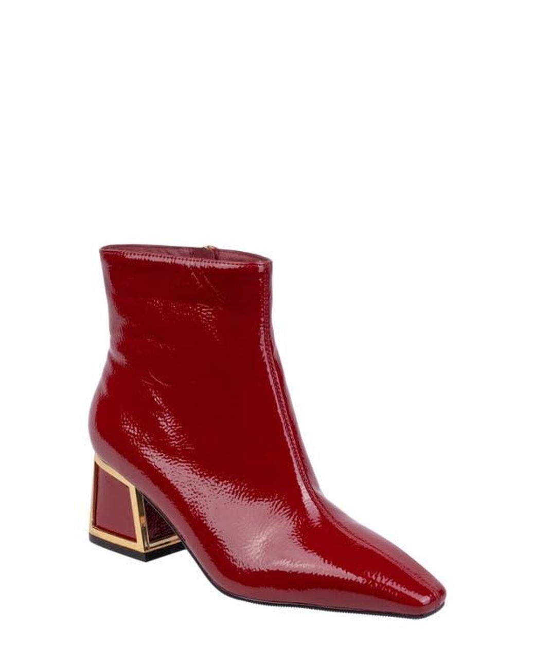 Ninety Union Brooke Block Heel Boot in Red | Lyst