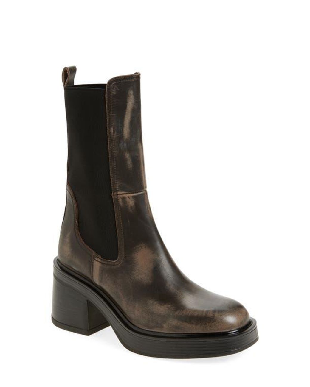 Steve Madden Flynn Platform Chelsea Boot in Black | Lyst