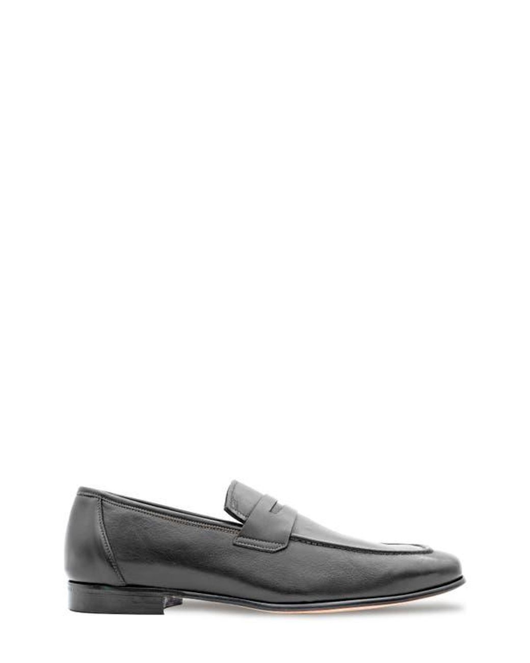 Mezlan Patina Penny Loafer in Gray for Men | Lyst