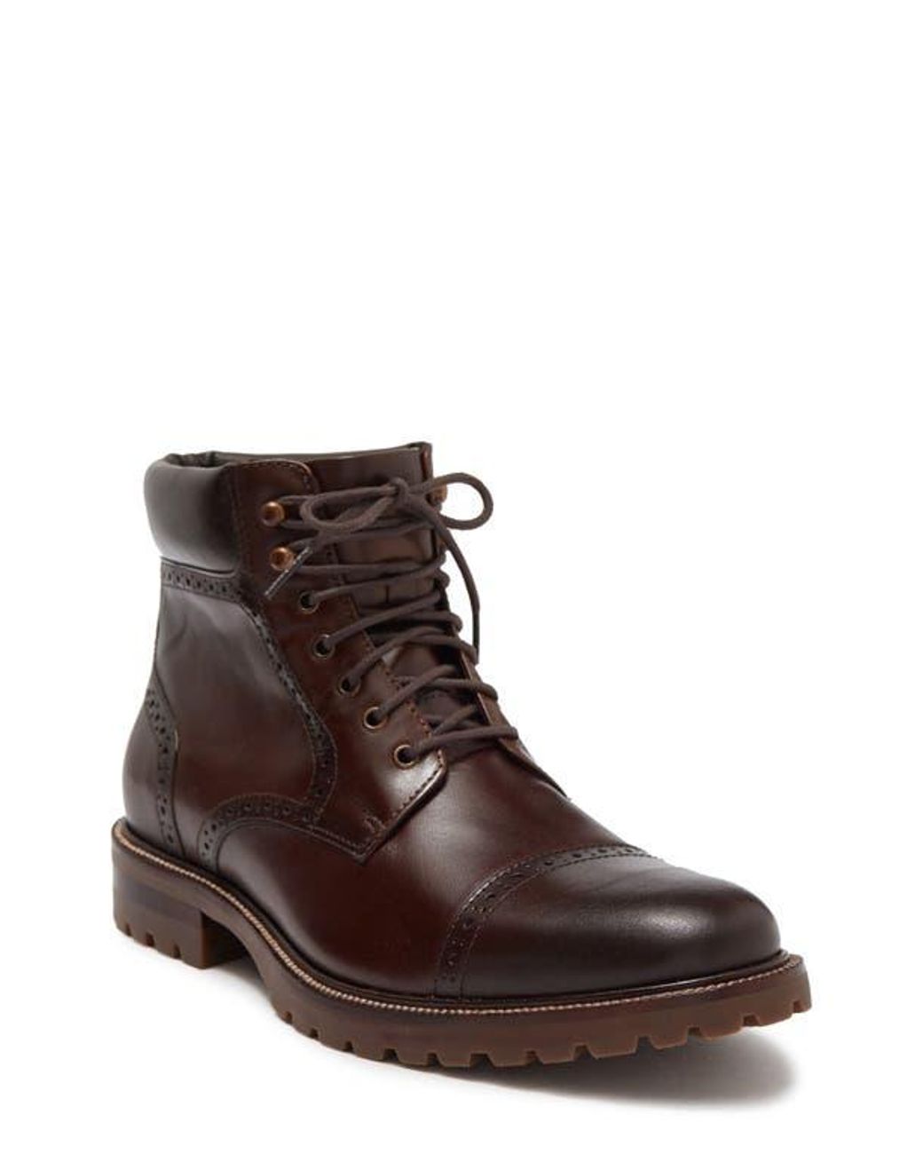 Johnston & Murphy Johnston And Murphy Stratford Cap Toe Leather Boot in ...