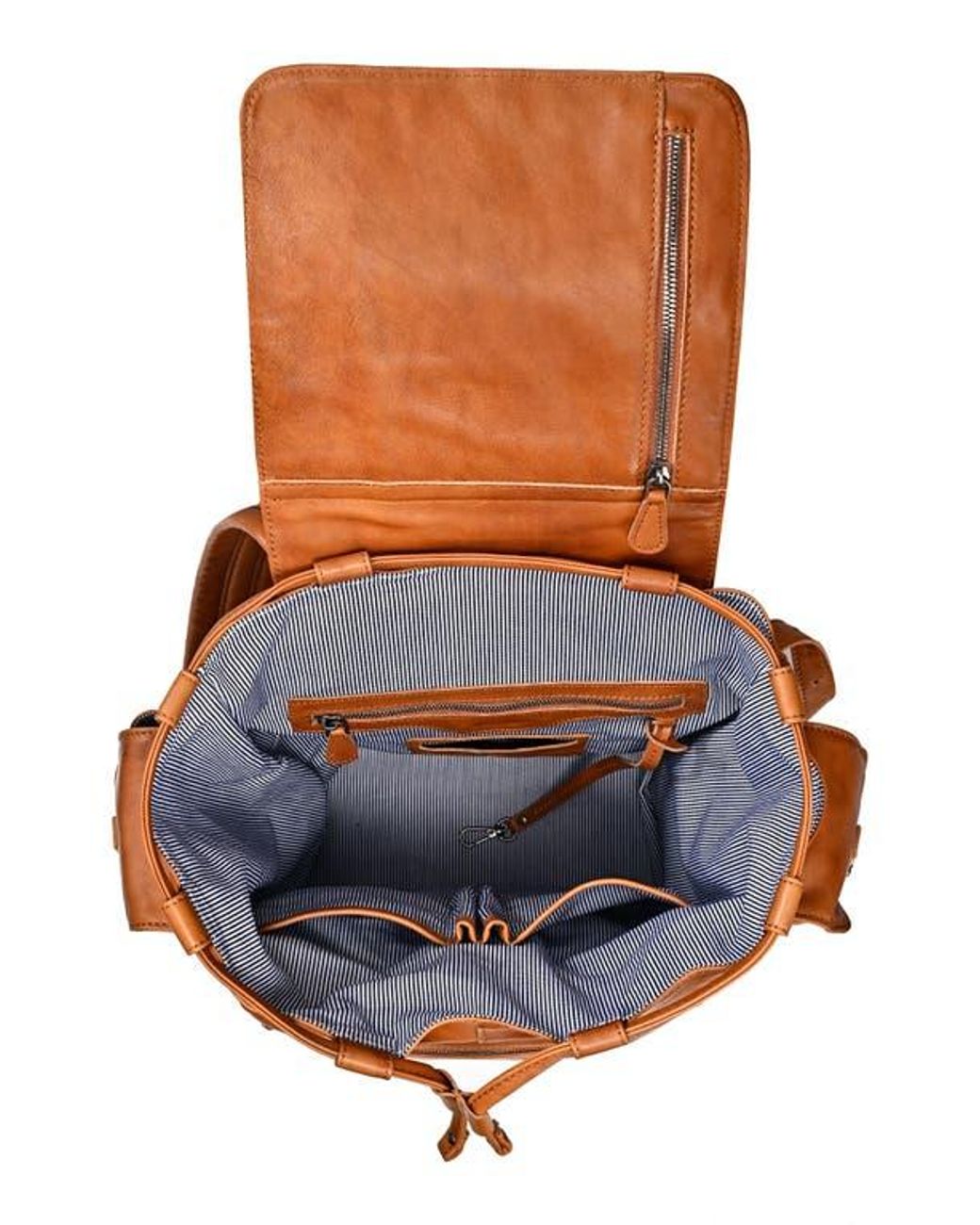 Old Trend Bryan Leather Backpack in Brown | Lyst