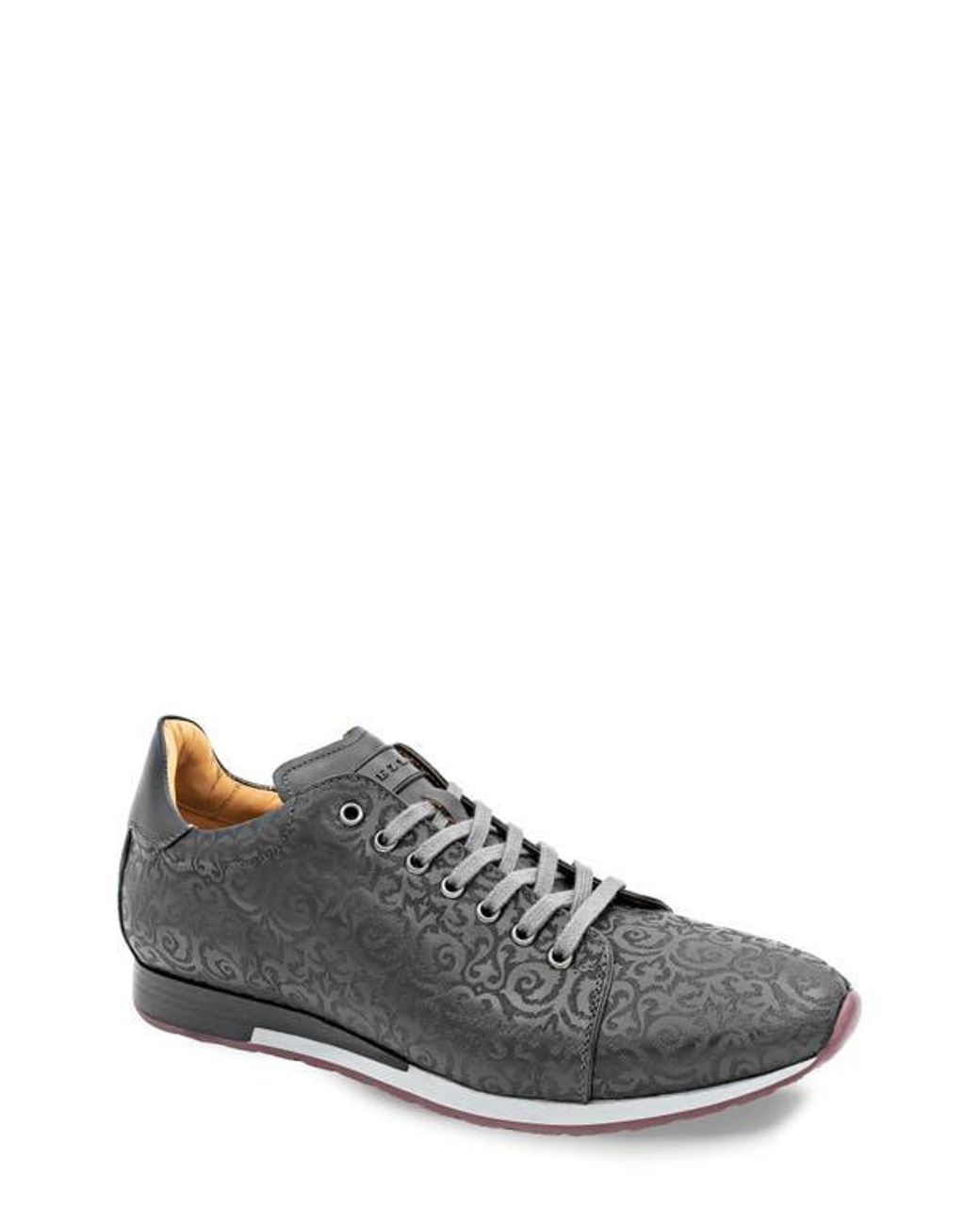 Mezlan Portico Low Top Sneaker in Gray for Men | Lyst
