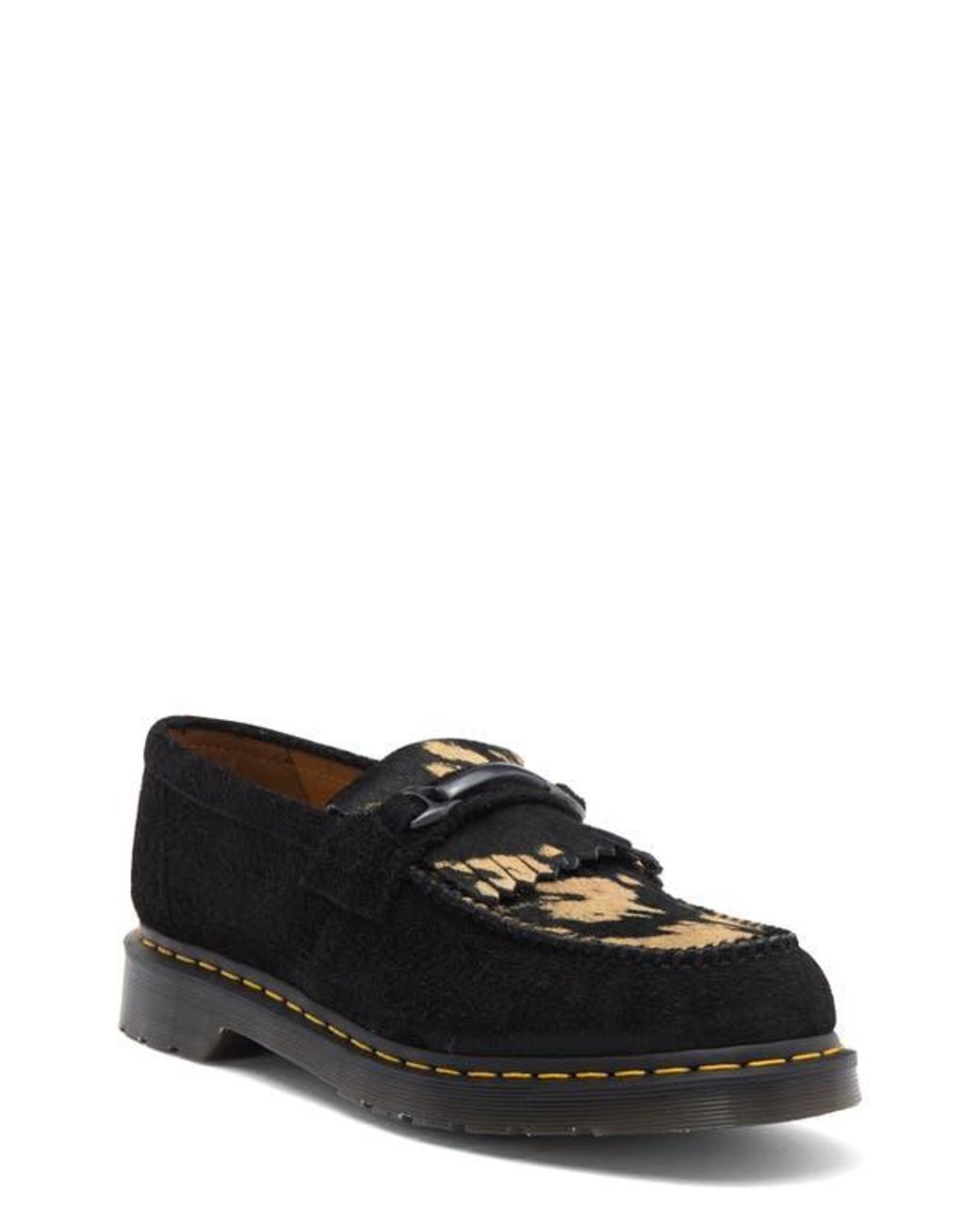 Dr. Martens Adrian Kiltie Fringe Bit Loafer in Black for Men | Lyst