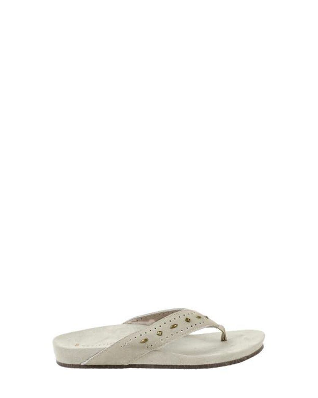Revitalign Kena Stud Orthotic Flip Flop in White | Lyst