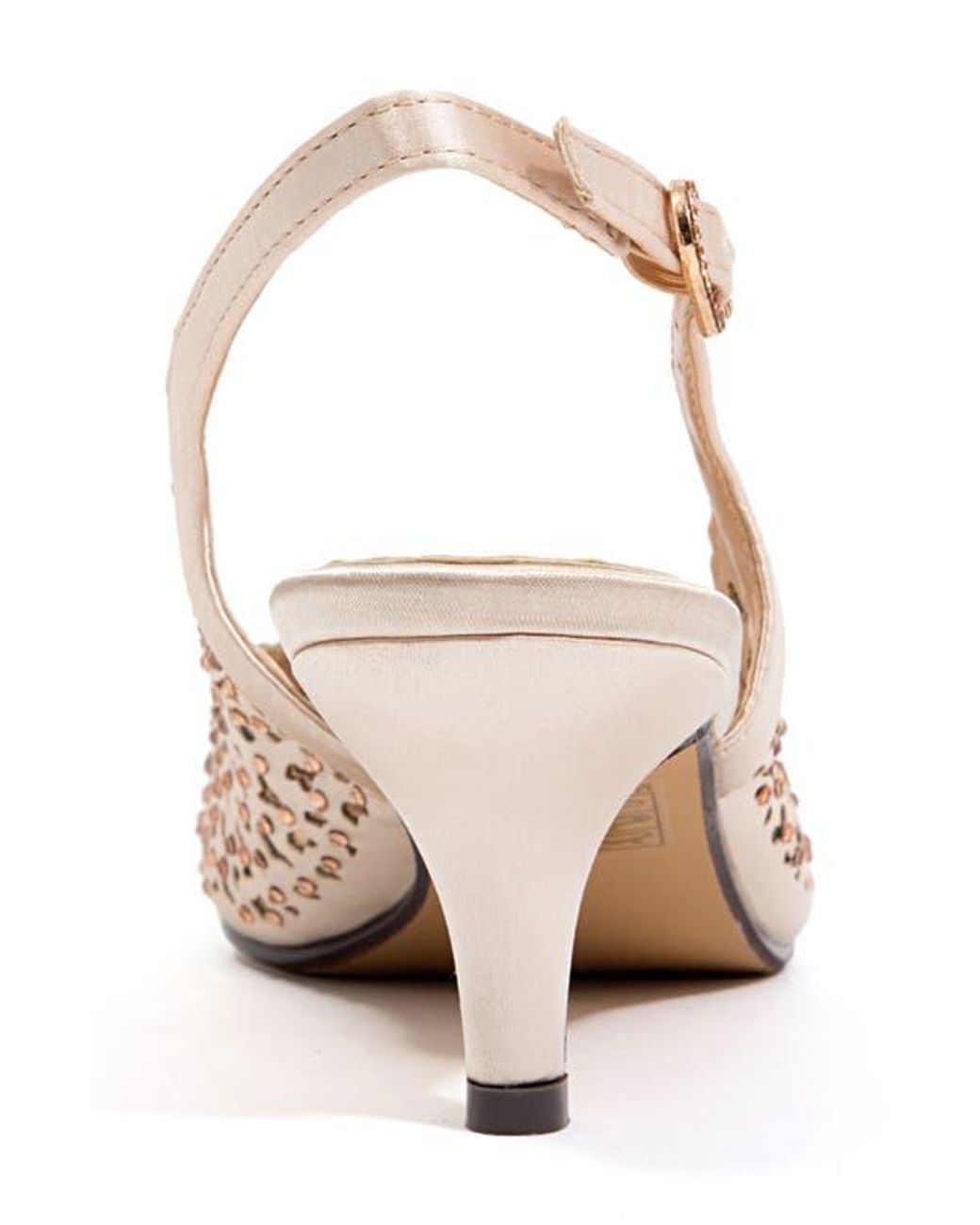 Lady Couture Rhinestone Laser Cut Slingback Pump in Pink | Lyst