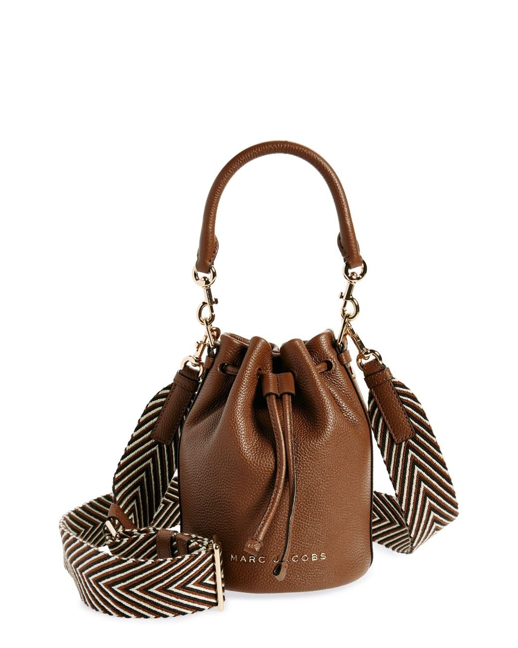 Marc Jacobs Leather Bucket Bag in Brown | Lyst