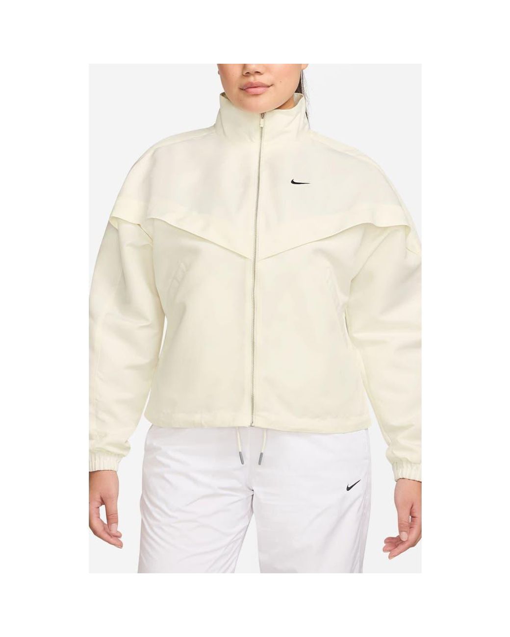 Nike Sportswear Windrunner Shine Jacket in Natural | Lyst