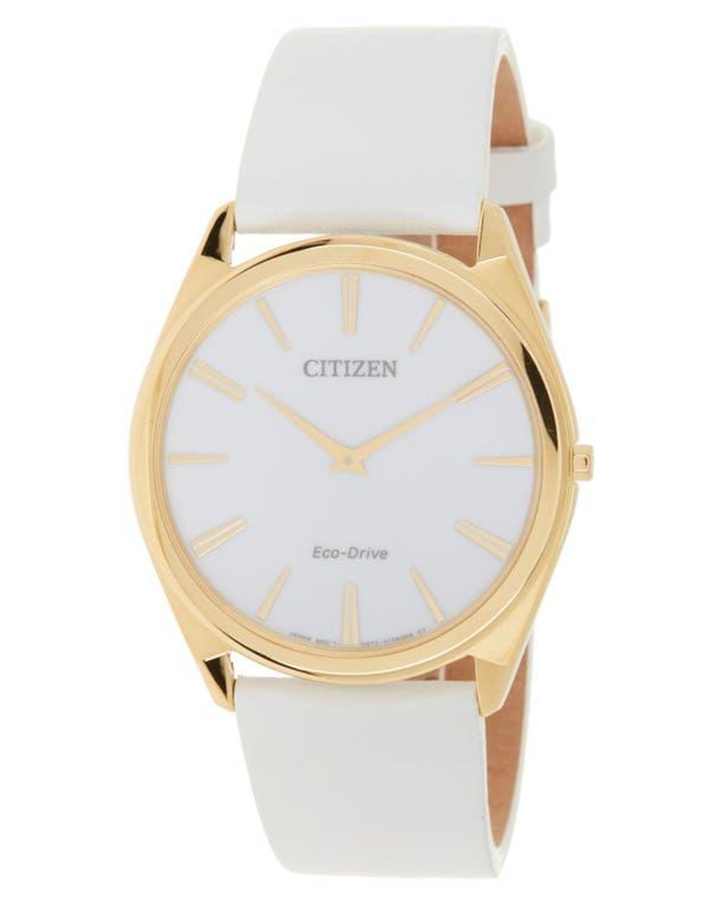 Citizen Stiletto Eco-Drive Dial Stainless Steel Watch, 39Mm in White | Lyst