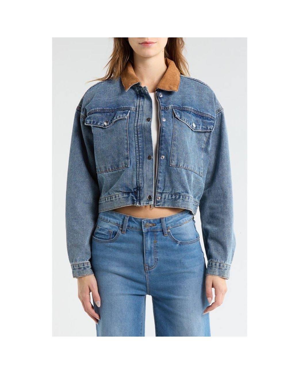 Vigoss Denim Barn Jacket in Blue | Lyst