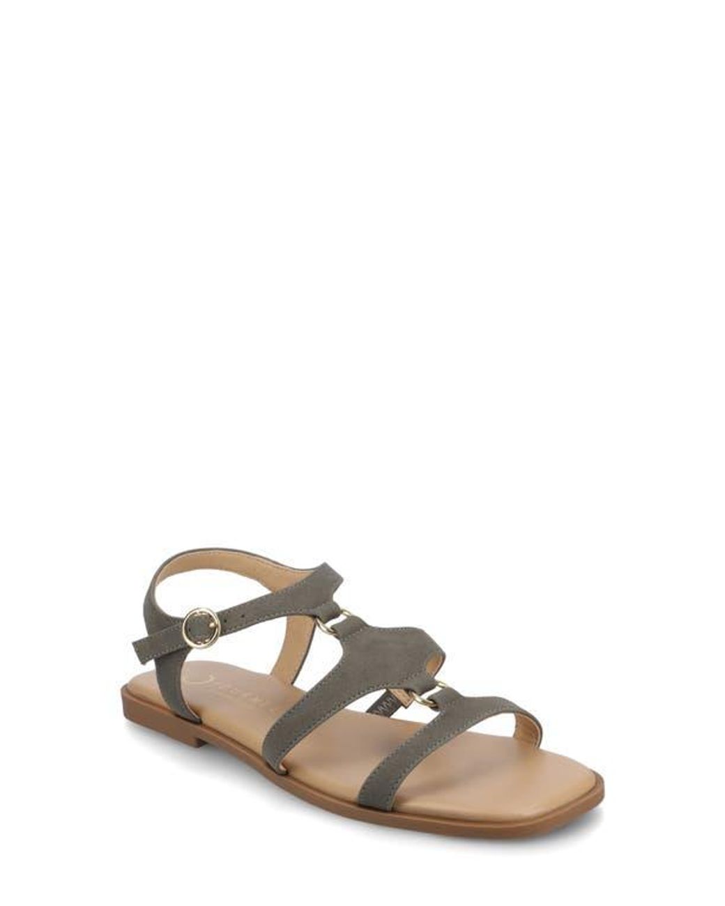 Journee Collection Briley Flat Sandal | Lyst