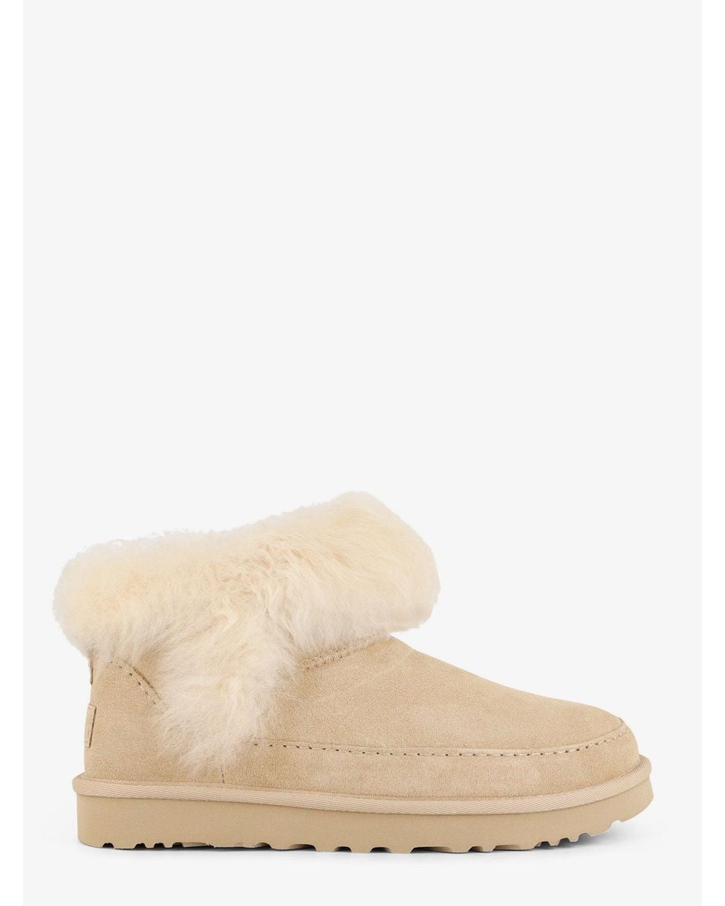 UGG W Classic Ultra Mini Suede Boots in Natural | Lyst