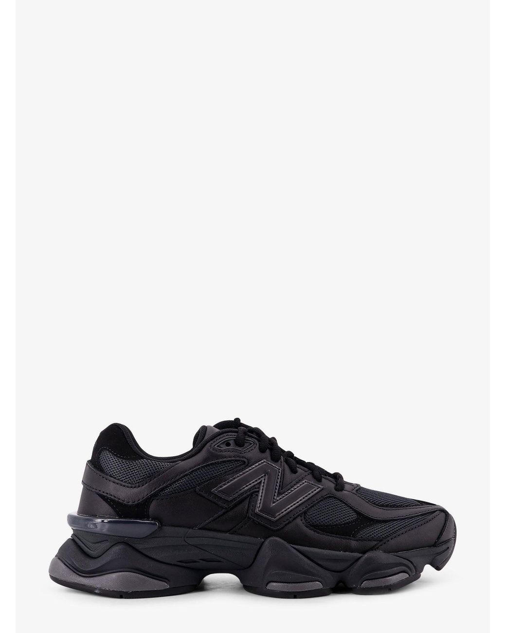 New Balance 9060 Mesh Sneakers With Logo On The Side in Black for Men ...