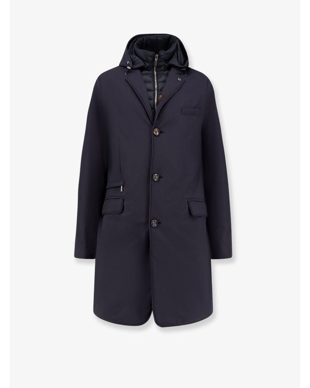 Moorer Redon-Skt Padded Coat in Blue for Men | Lyst