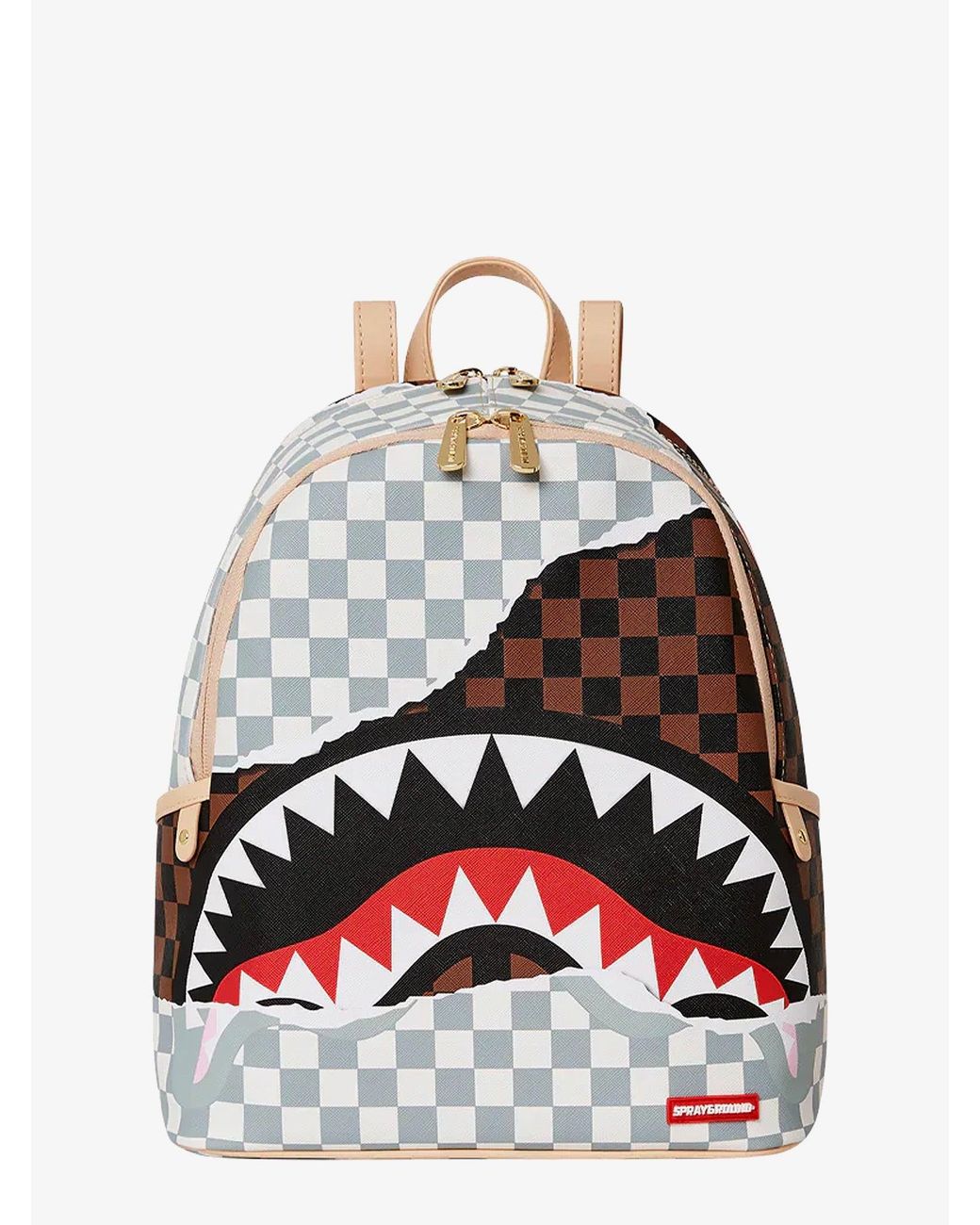 Sprayground Covered Canvas Backpack With Madras Pattern in White for ...