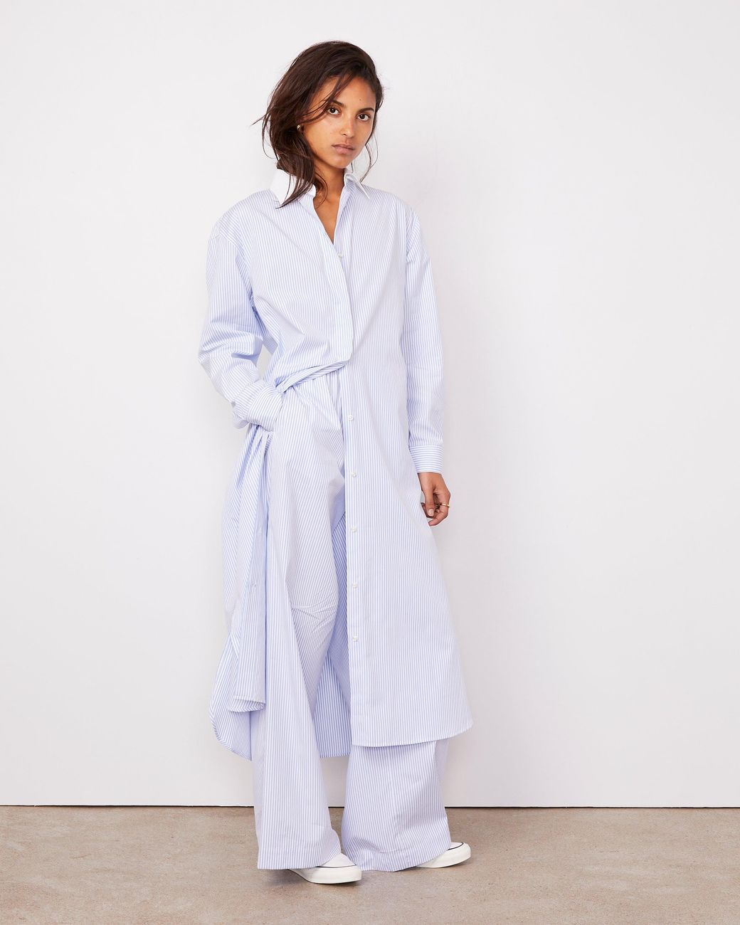 Officine Generale Yester Dress in White | Lyst