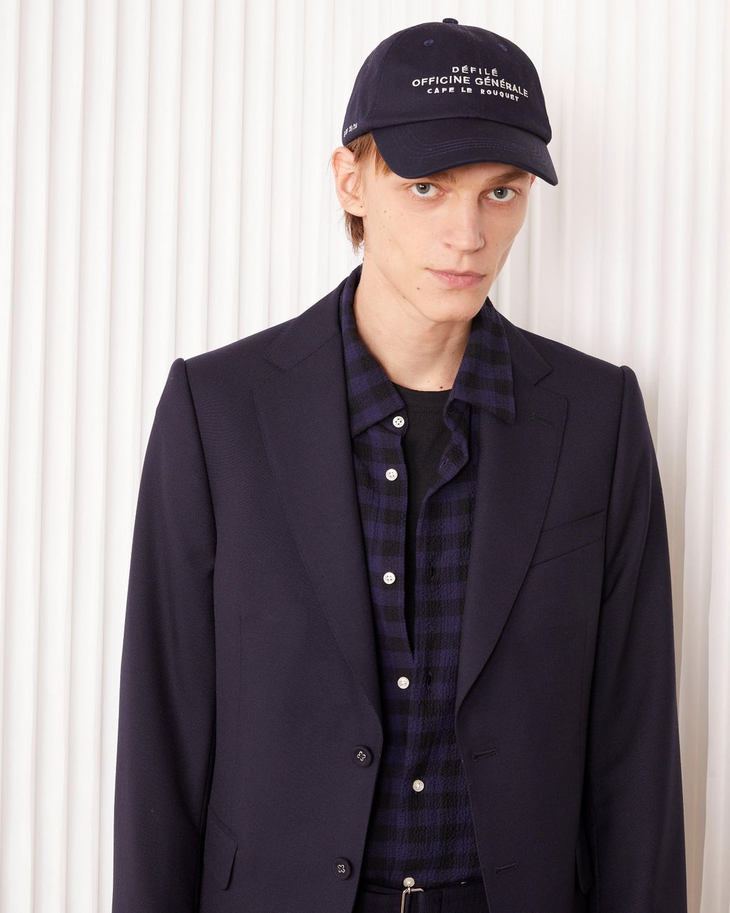 Officine Generale Runway Cap in Blue | Lyst UK