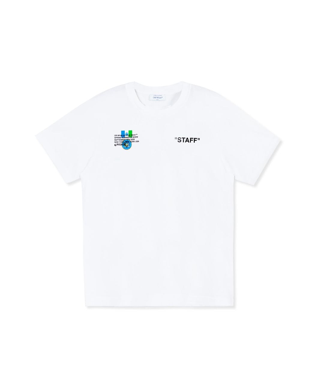 Off-White c/o Virgil Abloh Ow X Brigade Staff T-Shirt in White for Men ...