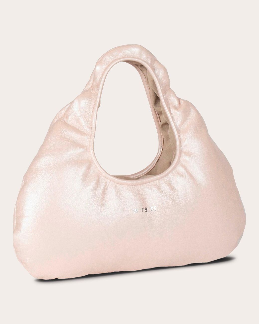 W 78 ST Micro Cloud Pearlescent-Leather Tote in Natural | Lyst
