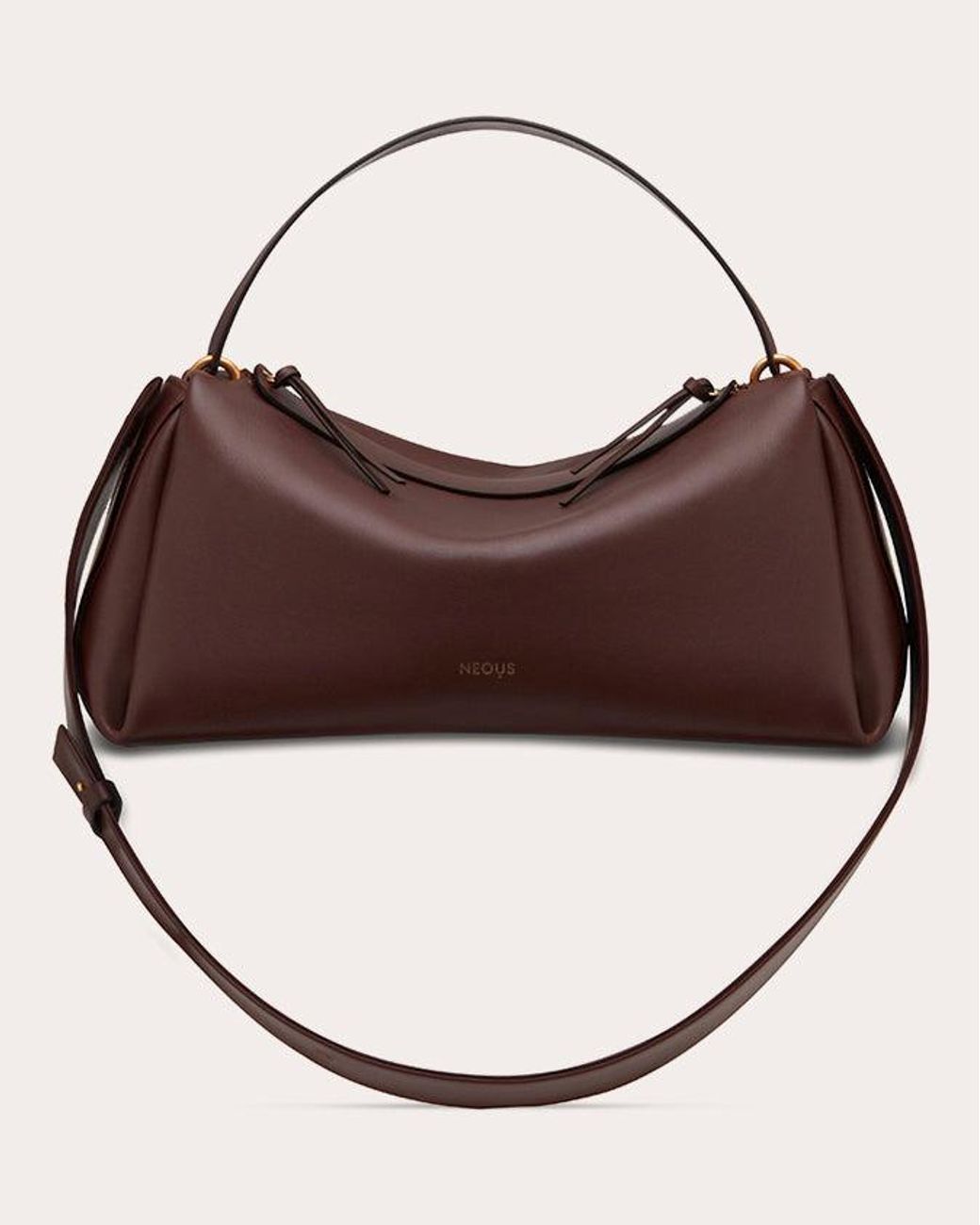 Neous Scorpius Leather And Suede Shoulder Bag in Brown | Lyst