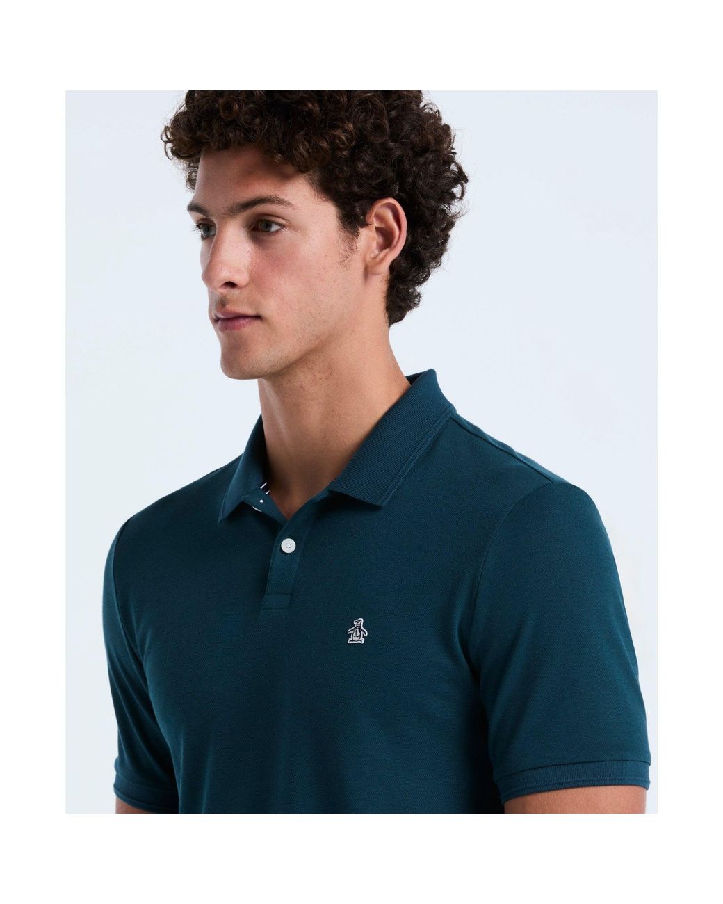 Original Penguin Daddy Pique Polo Shirt In Reflecting Pond in Blue for ...