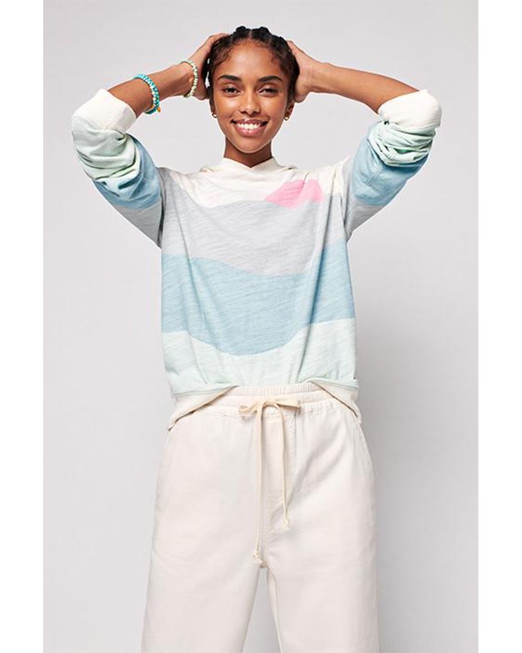 Faherty Sun And Wave Hoodie Ocean Waves in Blue | Lyst