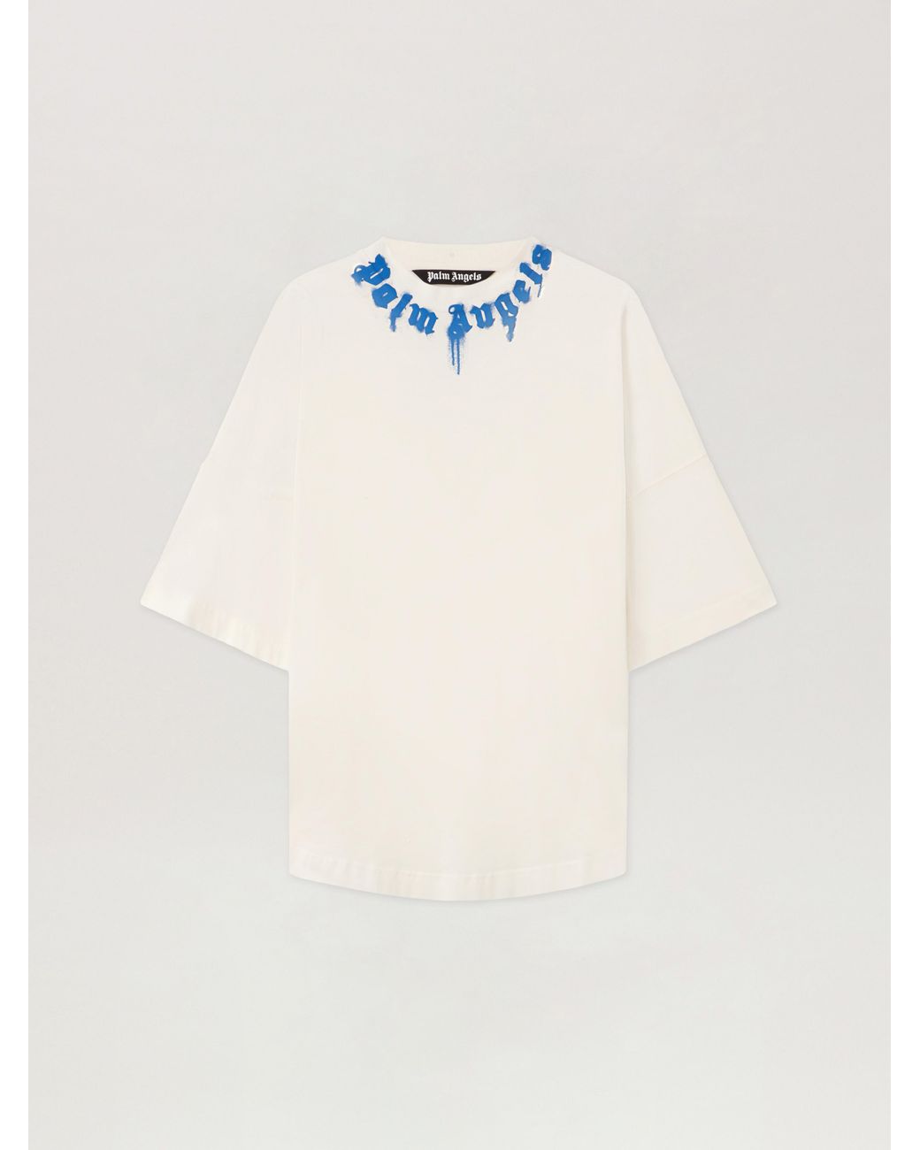 Palm Angels Curved Logo Over T-Shirt Off for Men | Lyst