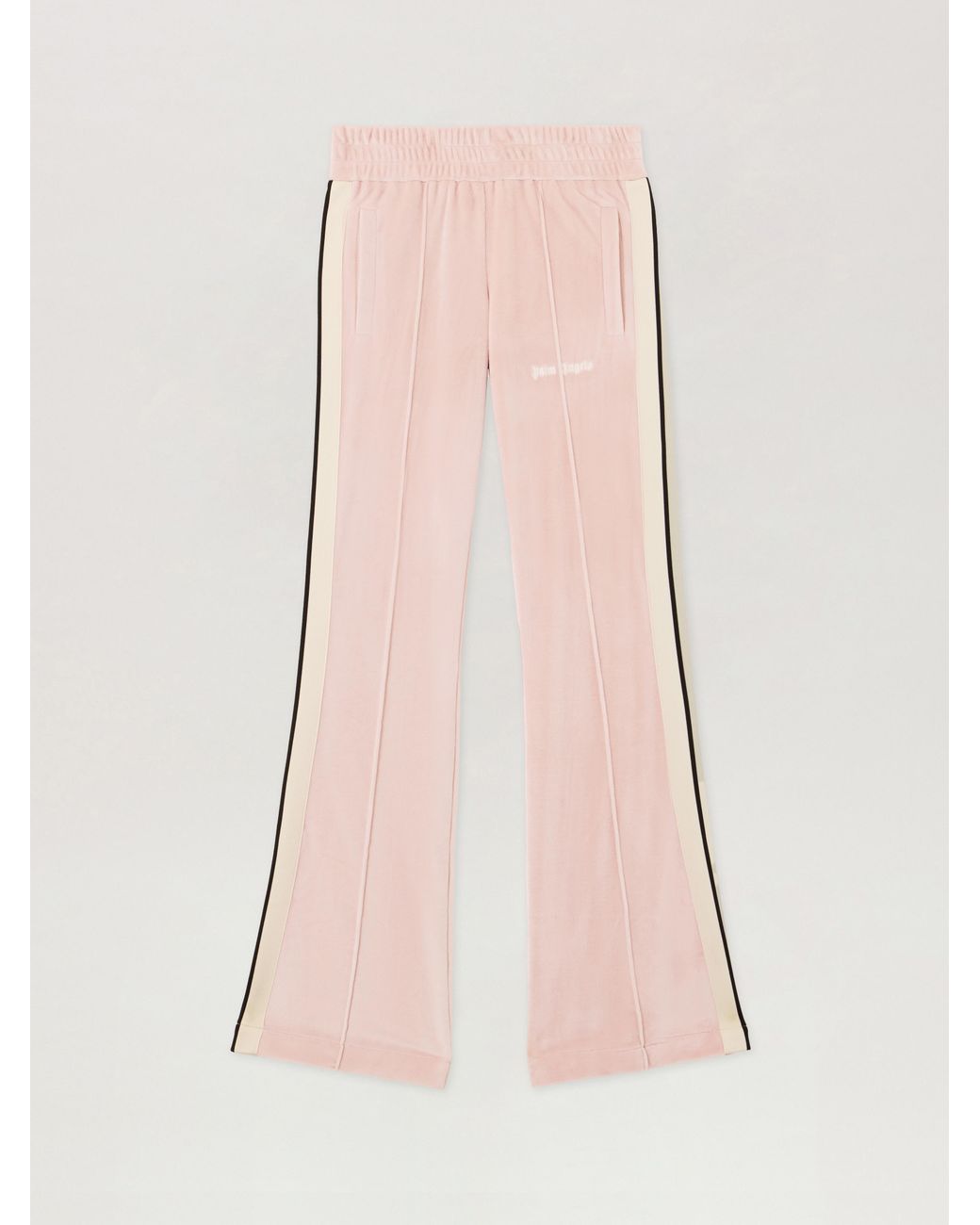 Palm Angels Logo Flare Chenille Track Pants in Pink | Lyst