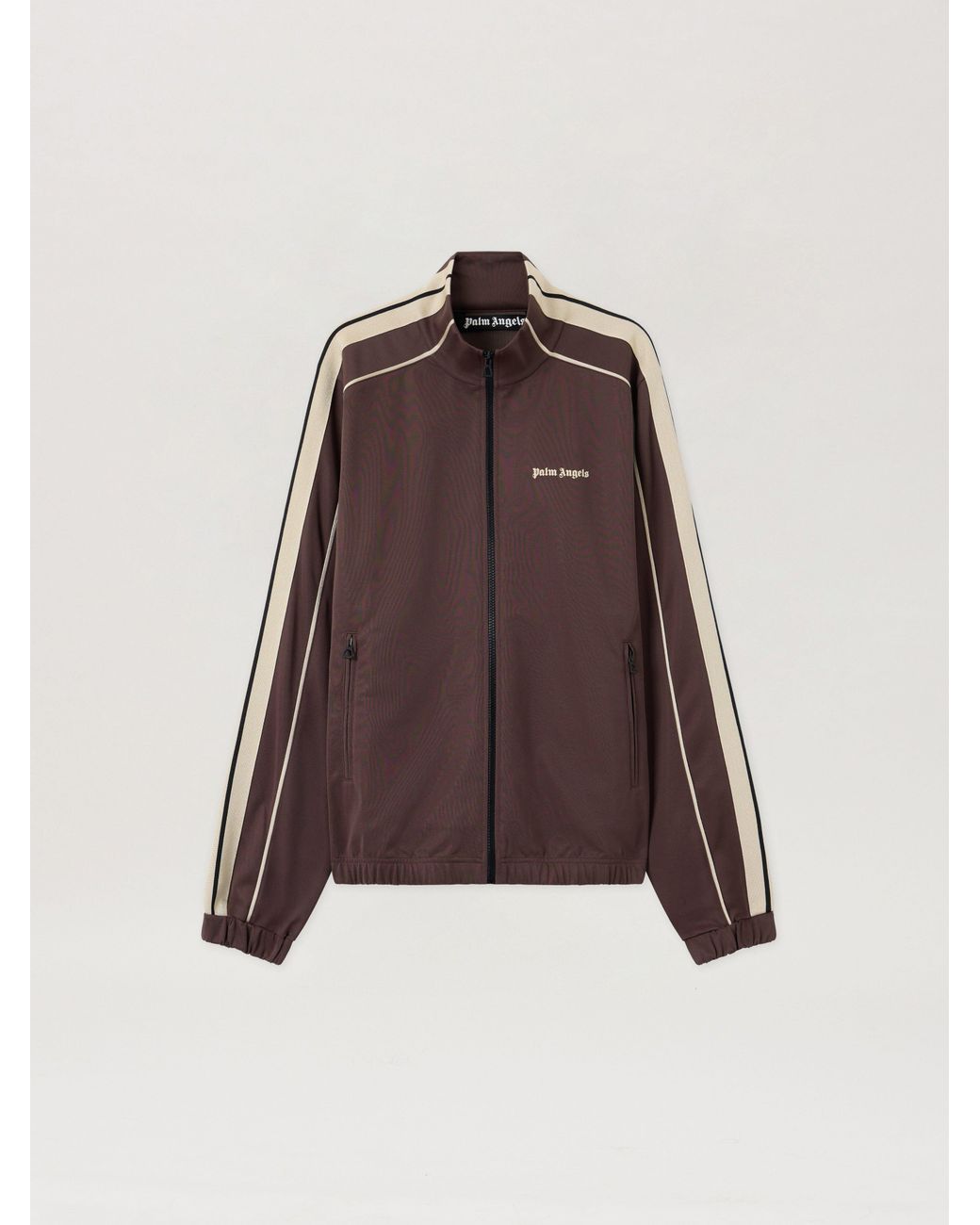 Palm Angels Classic Logo Vintage Track Jacket in Brown for Men | Lyst UK