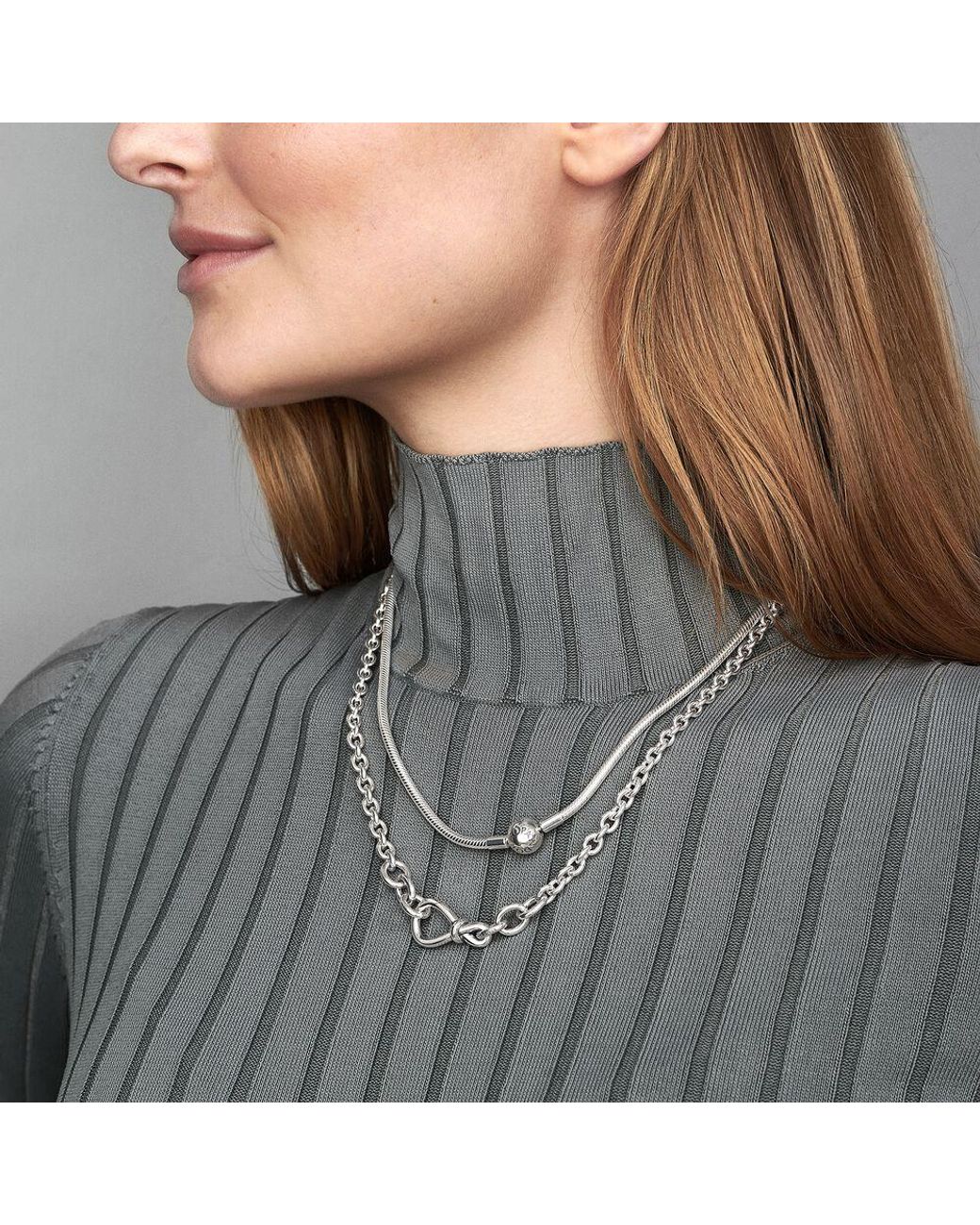 Sale > pandora chunky infinity knot chain necklace > in stock