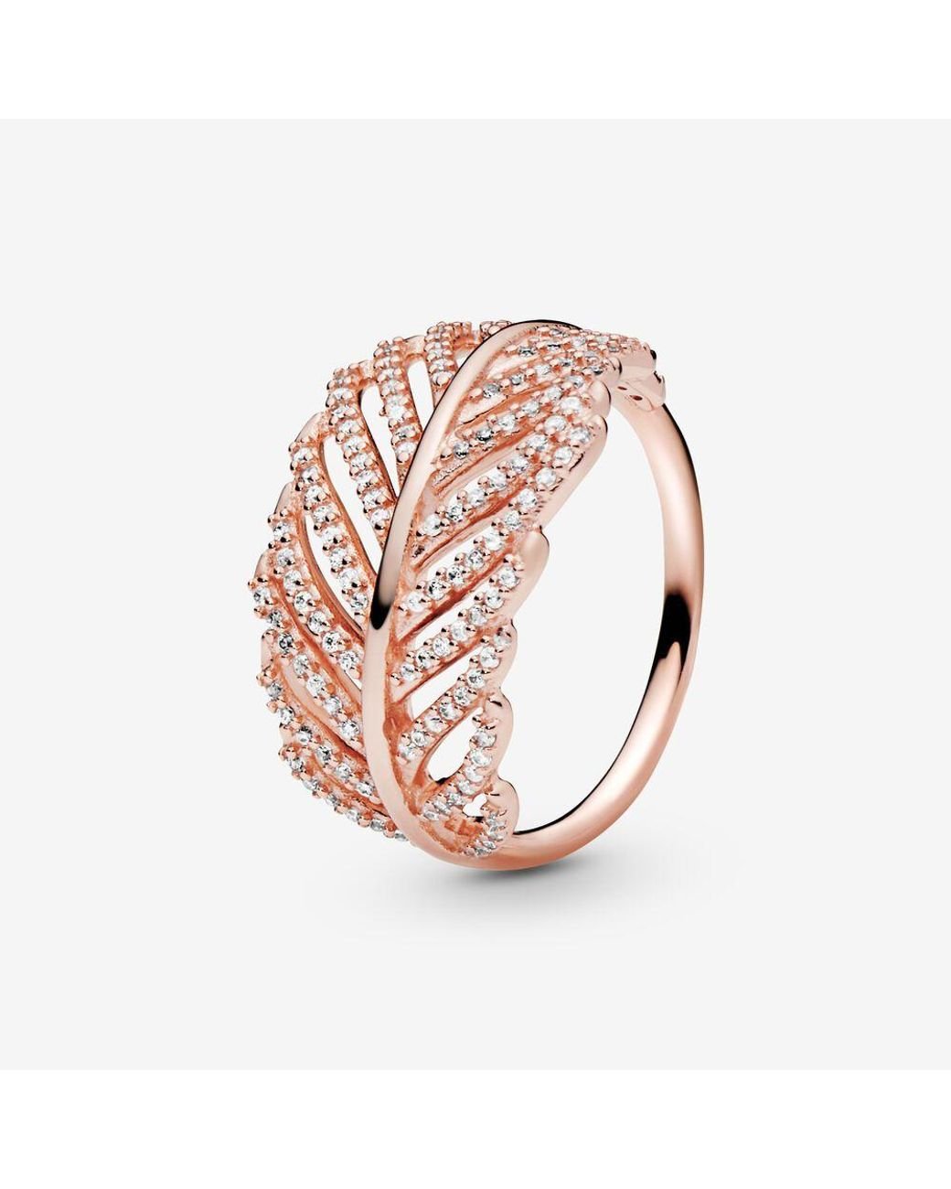 PANDORA Light As A Feather Ring in Metallic | Lyst UK