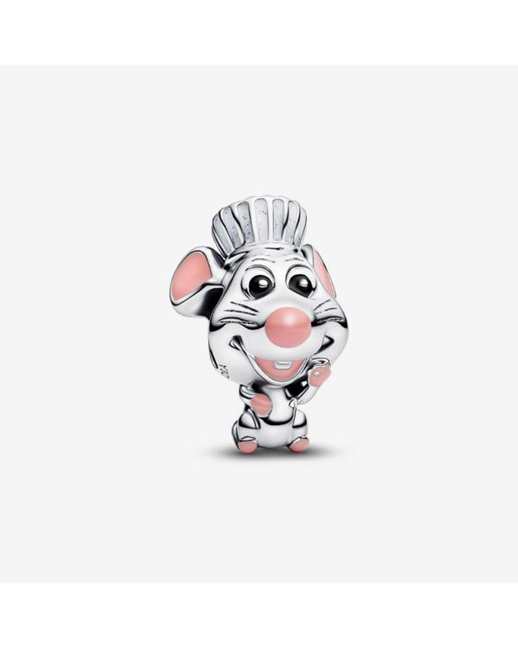 PANDORA Disney Pixar Ratatouille Remy Charm in White | Lyst UK