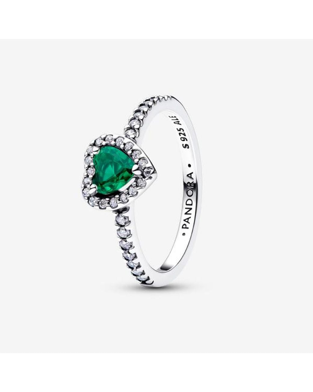 PANDORA Elevated Royal Heart Ring in Metallic | Lyst UK