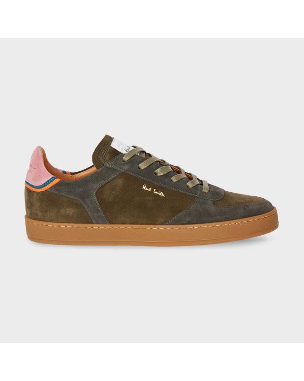 Paul Smith Khaki Suede 'Destry' Trainers in Brown for Men | Lyst