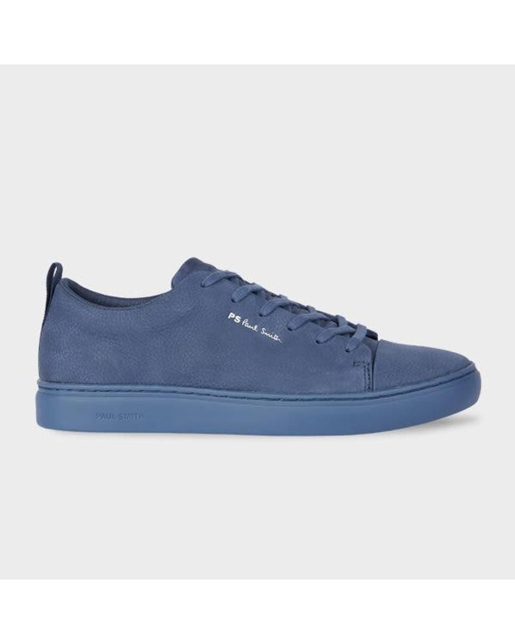 Paul Smith Slate Nubuck 'Lee' Trainers in Blue for Men | Lyst
