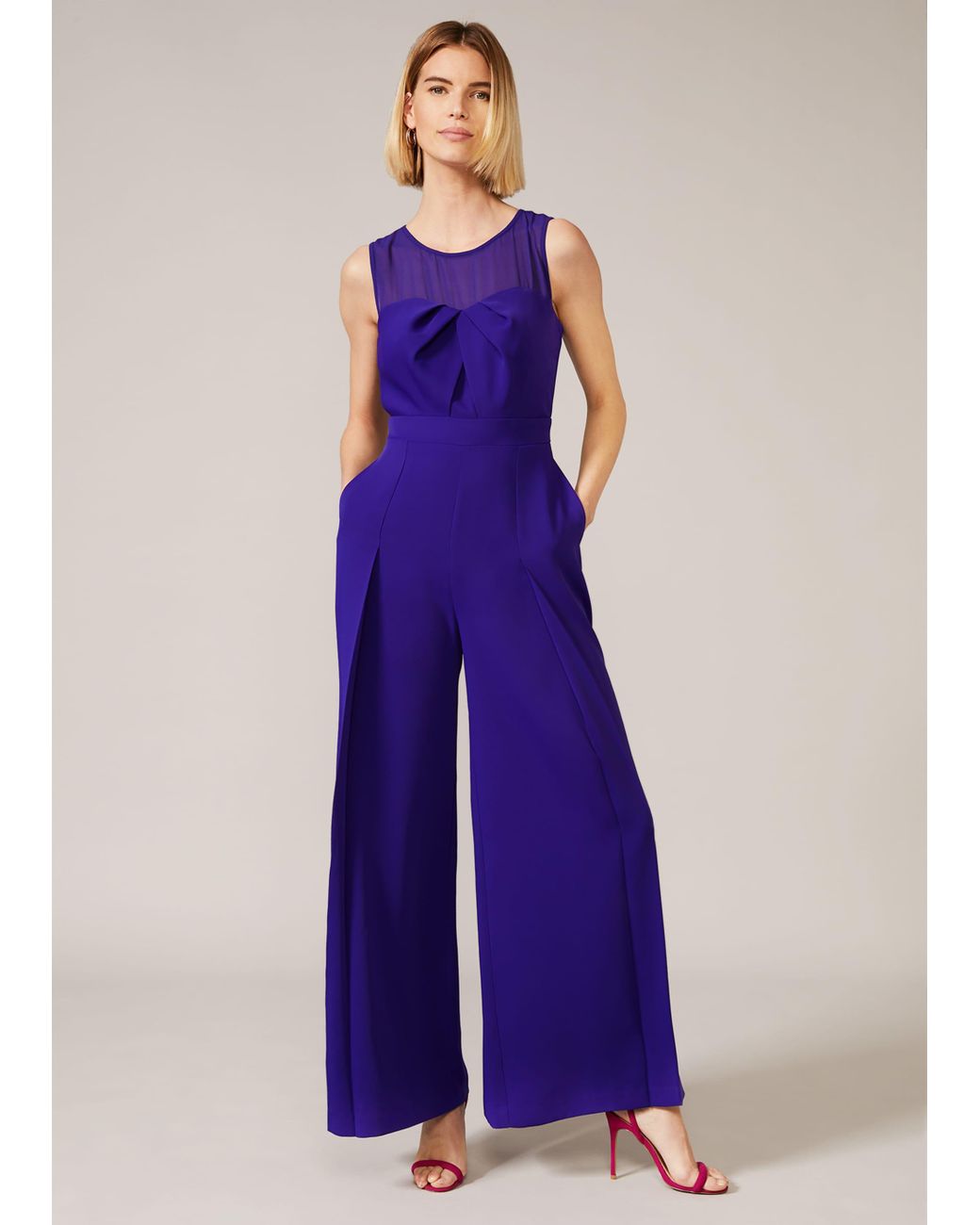 Phase Eight Jose Wide Leg Jumpsuit in Blue | Lyst UK